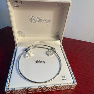 Disney | Jewelry | Disney Princess Bangle With Tiara Heart And Sparkle ...
